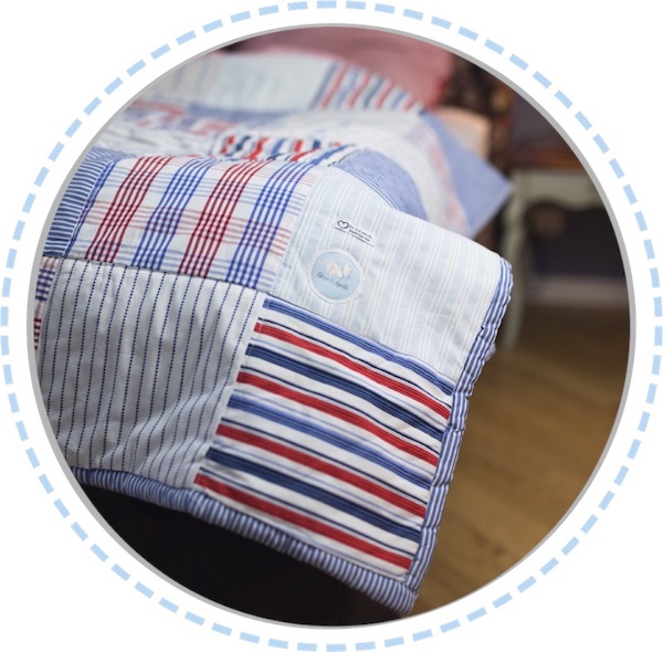 Patchworkdecken - hangefertigt aus Erinnerungsstücken | Gloria & Apollo